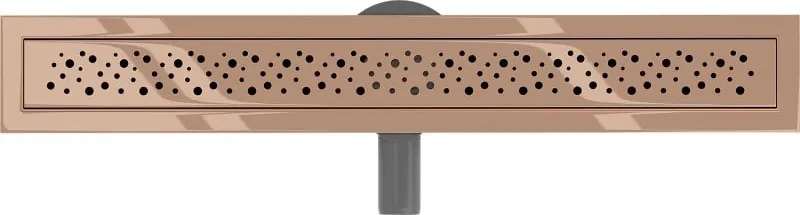 Mexen Flat 360° M12 otočný lineární odtok 60 cm, růžové zlato - 1621060-40