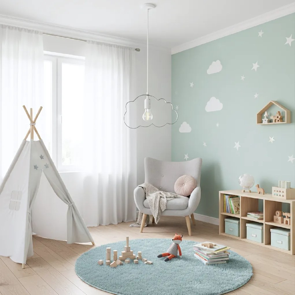 Toolight Rea, ZÁVĚSNÁ LAMPA ŠEDÁ CLOUD, OSW-00452