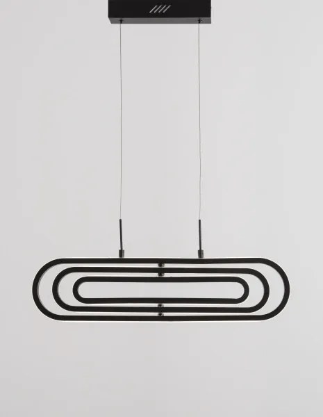 LED lustr Arte 64 černé