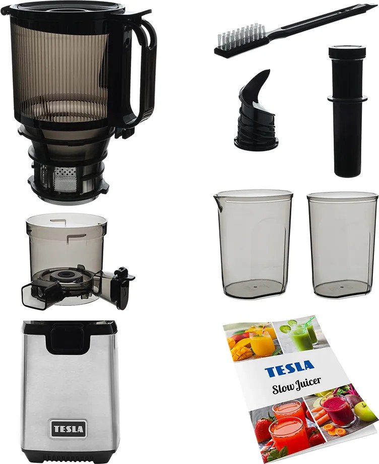 TESLA SlowJuicer SJ770 XXL Deluxe - nízkootáčkový šnekový odšťavňovač