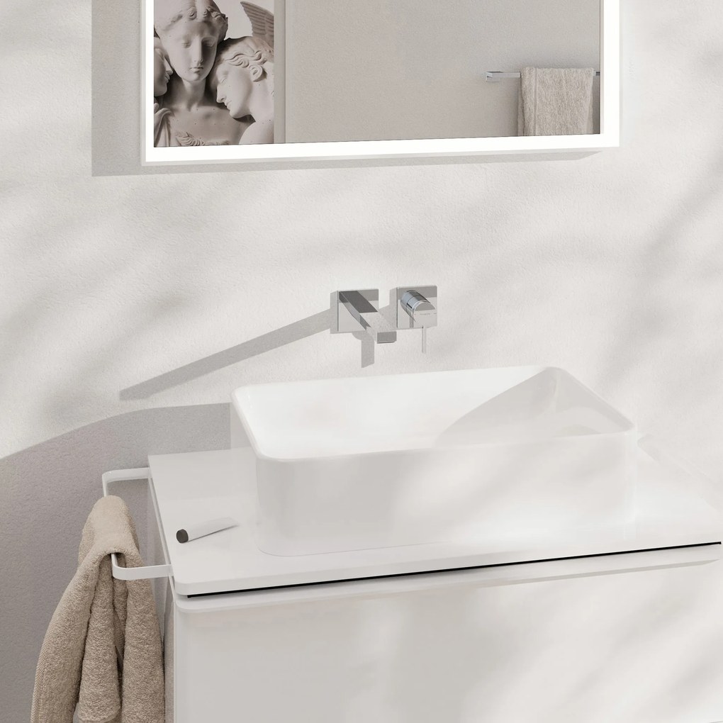 Hansgrohe Tecturis E, páková umyvadlová baterie EcoSmart+ pod omítku s výtokem 225 mm, chromová, HAN-73051000