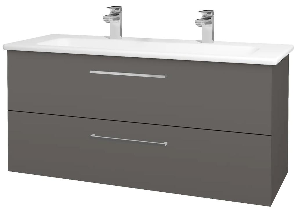 Dřevojas Koupelnová skříň GIO SZZ2 120 Varianta: D08 Wenge / Úchytka T02 / D08 Wenge