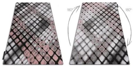 koberec INTERO REFLEX 3D MŘÍŽ růžový velikost 280x370 cm | krásné koberce cz