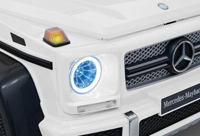 Elektrické autíčko Mercedes Benz MAYBACH G650 STRONG bílé