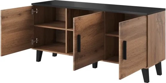 TV stolek Lotta I 150 cm dub wotan/černý