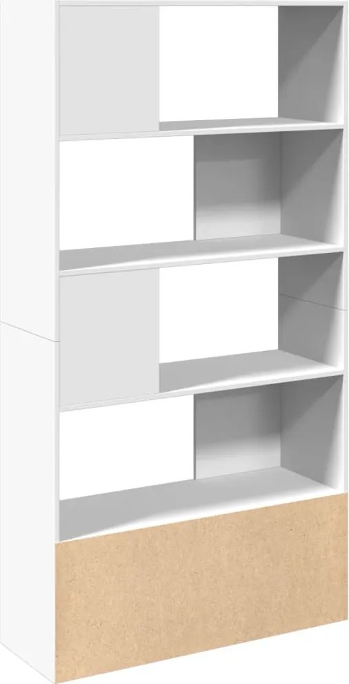 Knihovna bílá 100 x 36 x 189 cm kompozitní dřevo 3295324