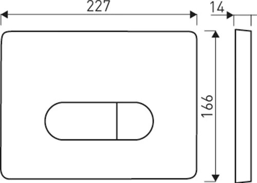 Novoterm Tlačítko NV-Pacific k podomítkovému WC modulu NV-K-50 Slim, bílé
