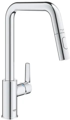 Grohe Start 2021 dřezová baterie s vytahovací sprškou, 2 proudy chrom 30631000 G30631000