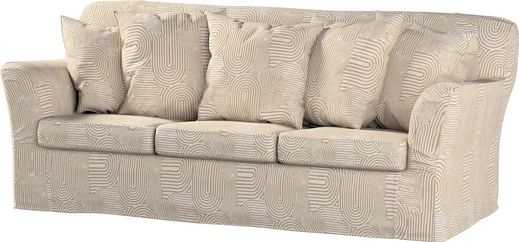 Potah na pohovku IKEA Tomelilla 3-místná nerozkládací barva béžová látka pletený vzor, vzorované