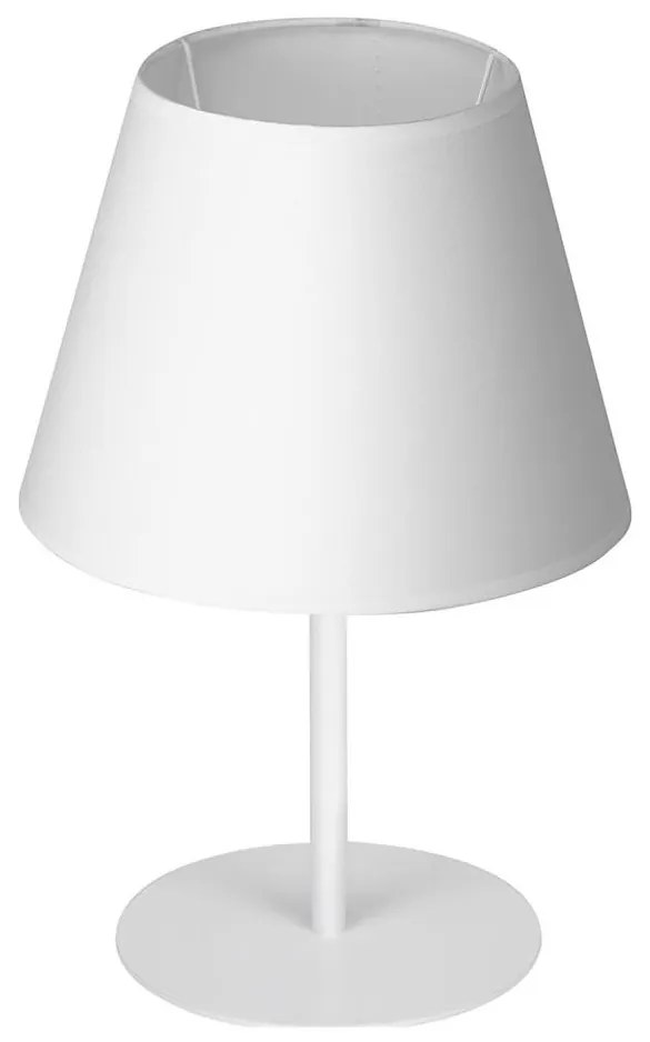 Stolní lampa ARDEN 1xE27/60W/230V pr. 20 cm bílá