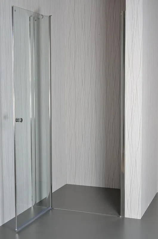 ARTTEC Jednokřídlé sprchové dveře do niky MOON C 12 grape sklo 81 - 86 x 195 cm XMOO0096