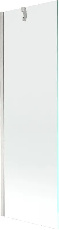 Mexen Next, 1-křídlová vanová zástěna 60 x 150 cm, 6mm čiré sklo, ocelová, 895-060-000-00-00-97