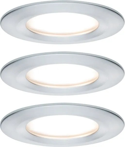 Vestavné svítidlo LED Nova kruhové 3x6,5W hliník broušený nevýklopné 934.62 - PAULMANN