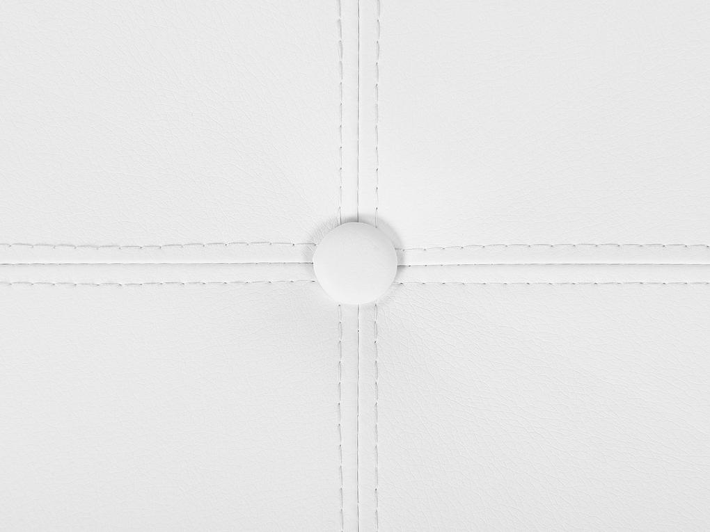 Puf s úložným prostorem ⌀ 38 cm bílý MARYLAND Beliani