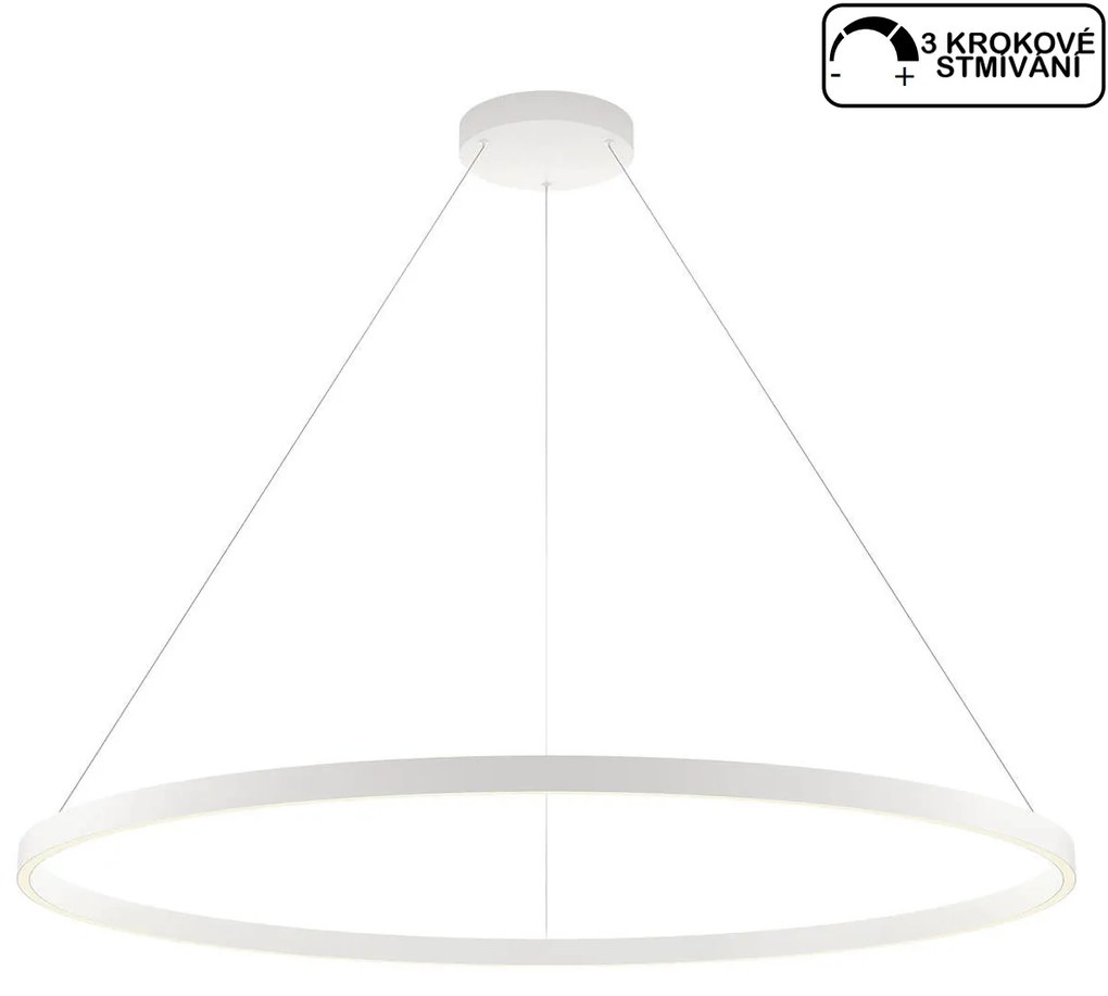 Světla a lustry REDO GROUP Bílý kruhový LED lustr Redo FEBE 01-2881/ LED 75W Barva světla: 4000K