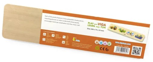 Dřevěná vkládačka s úchyty Viga 44534