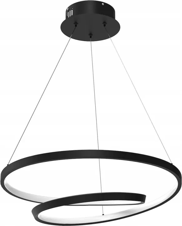 Milagro Závěsná lampa Lucero Black 48W Led Moderní Led 1 ks