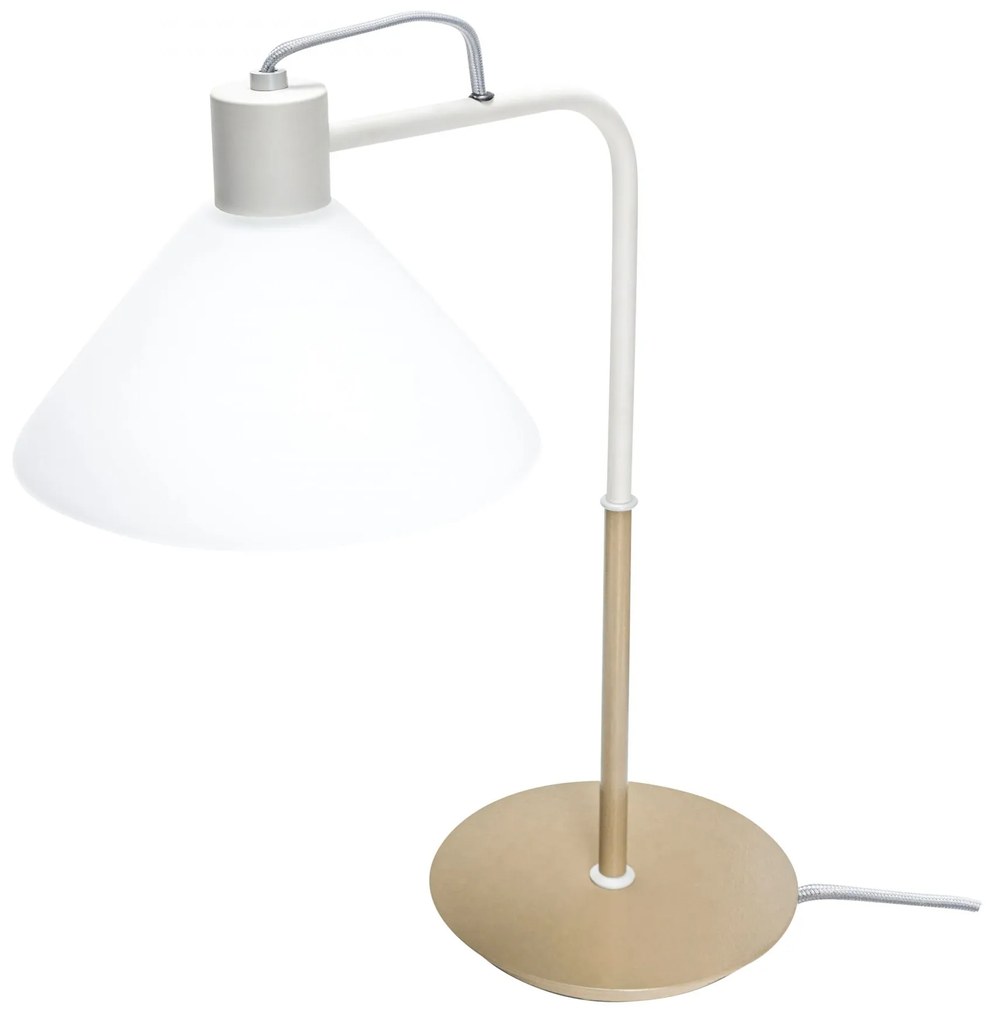 Hübsch Stolní lampa Khaki, zelená barva, sklo, kov