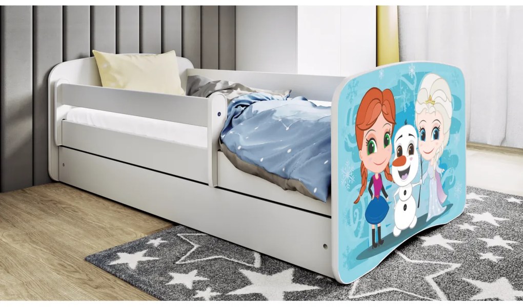 Dětská postel Babydreams Sněhové princezny bílá