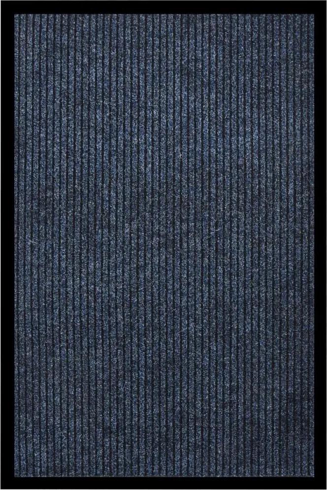 vidaXL Rohožka pruhovaná 80 x 120 cm [331609] Barva: Modrá