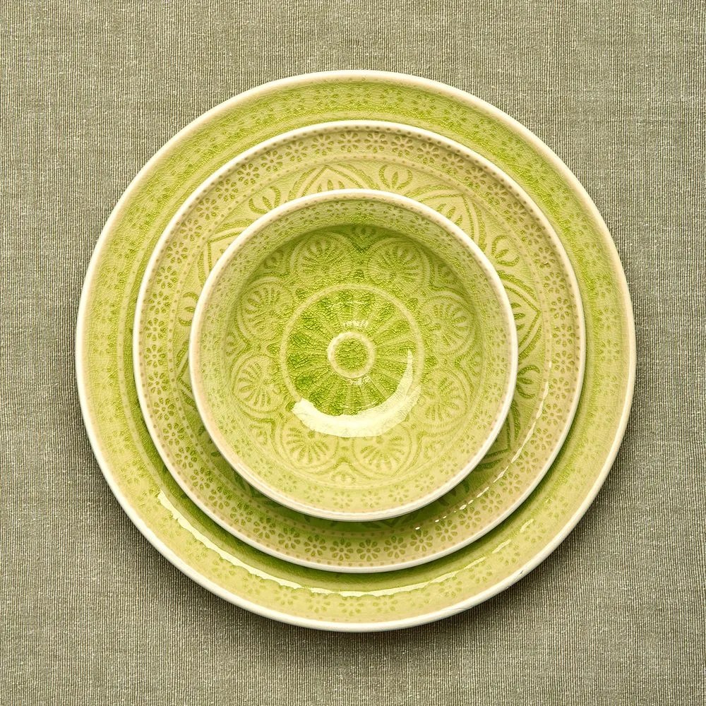 SUMATRA Talíř 21 cm - limetková