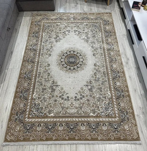 HU Béžový orientální koberec King 29033-Beige Rozměr: 80x150 cm