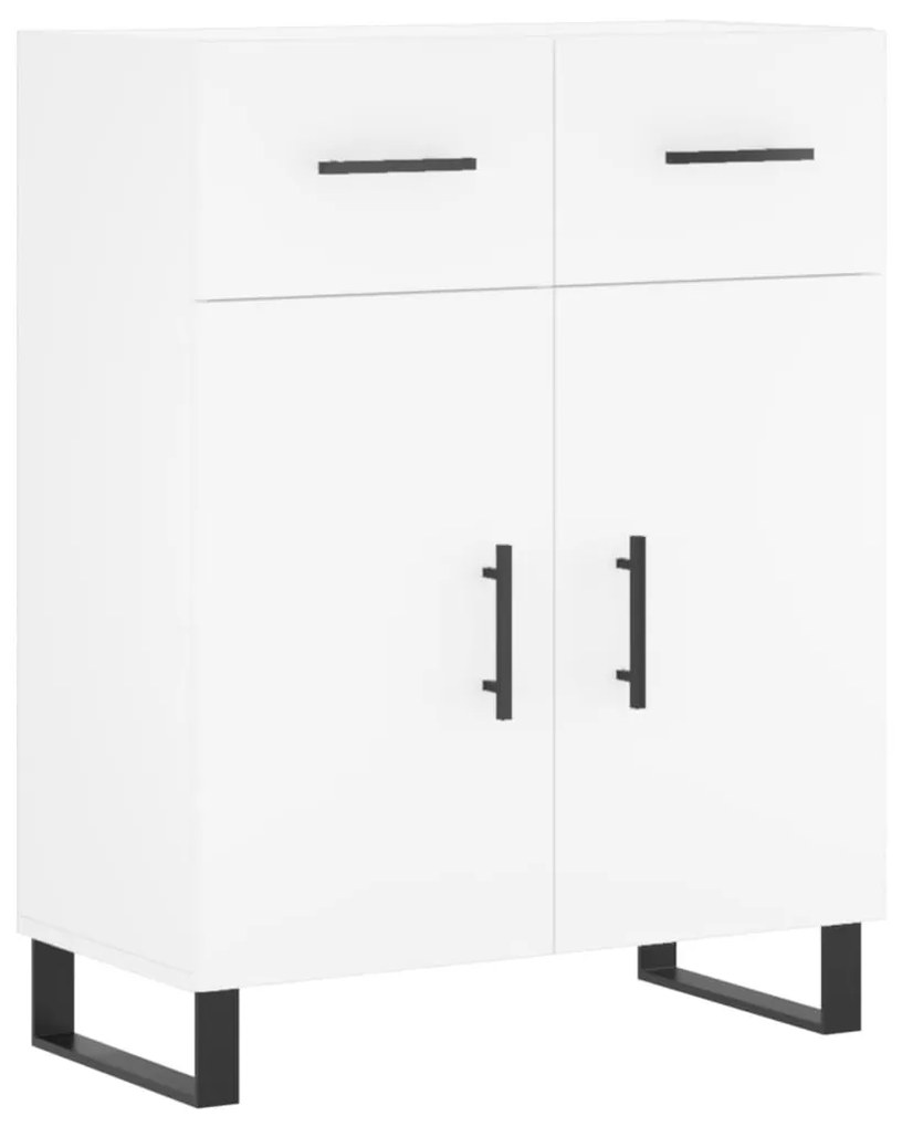 Skříň highboard bílá 69,5 x 34 x 180 cm kompozitní dřevo - Default Title