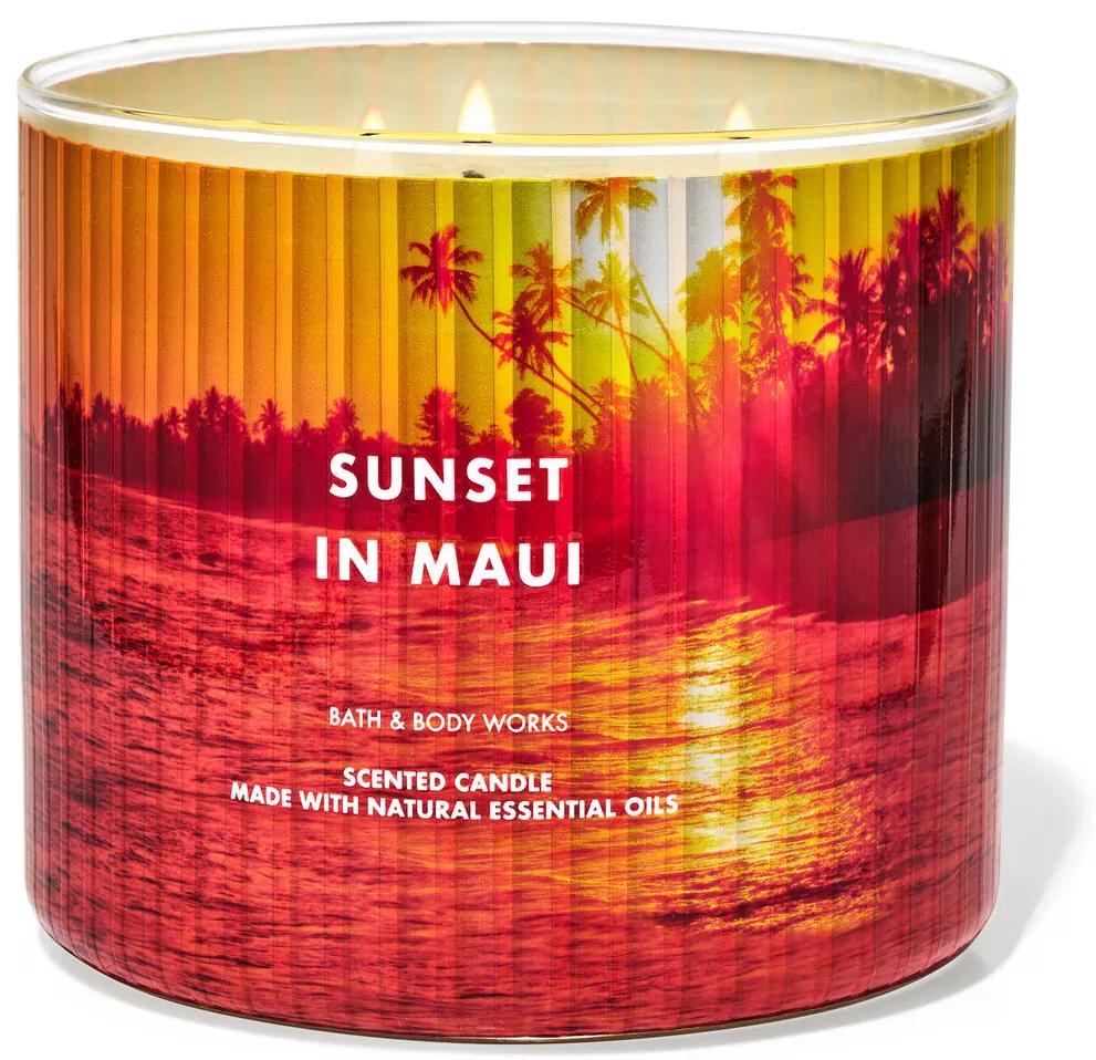 Bath & Body Works Sunset In Maui, vonná svíčka 411g
