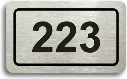 ACCEPT Číslo na dveře - typ 02 (50x30mm) - bílá tabulka - barevný tisk