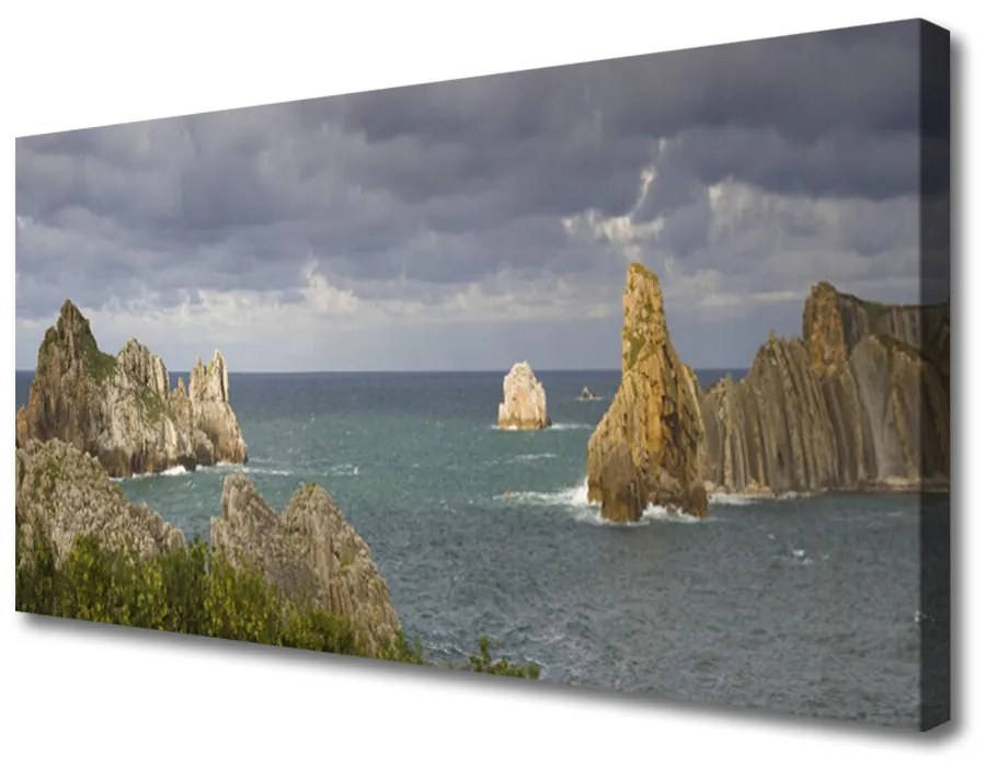 Obraz na plátně Moře Skály Krajina 100x50 cm