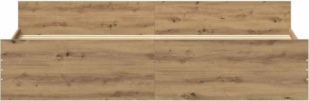 Rám postele Artisanový dub 203 x 203 x 50 cm Kompozitní dřevo 3329304