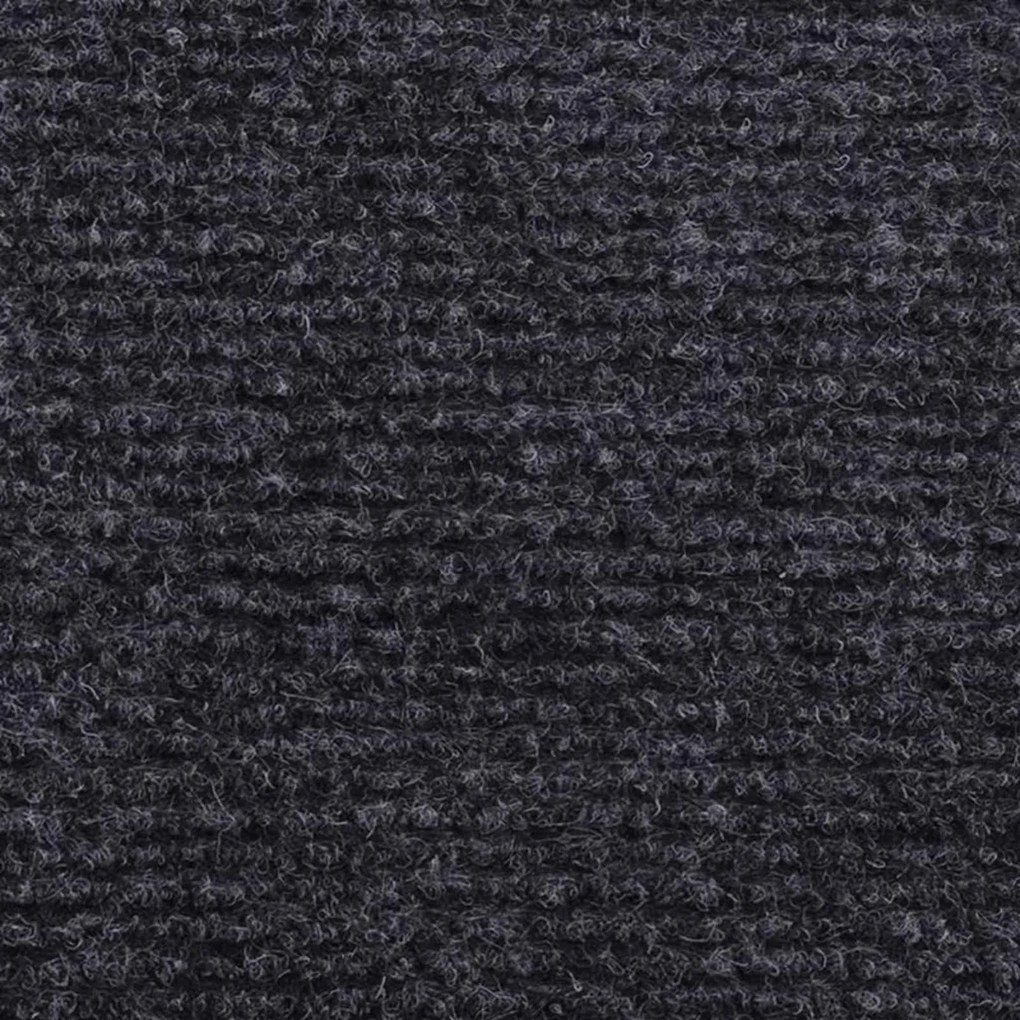 Koberec Antracitová 1,2 x 15 m Polyester 331335