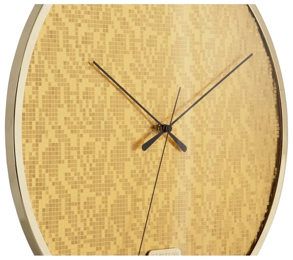 Karlsson 6005GD designové nástěnné hodiny zlatá, pr. 40 cm