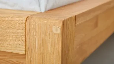 Postel Postelia STONE Dub 180x200 - Dřevěná postel z masivu, dubové ...