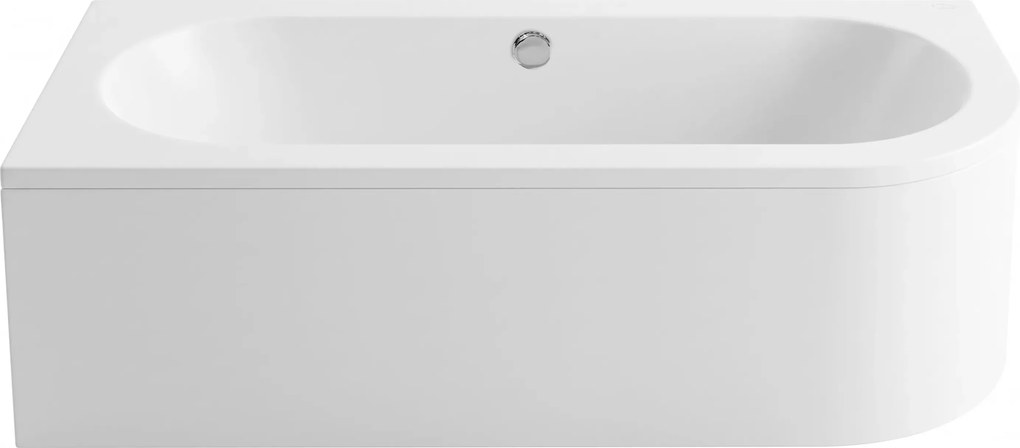 Asymetrická akrylátová vana s krycím panelem REA ORION Levá 170x75 cm, bílá