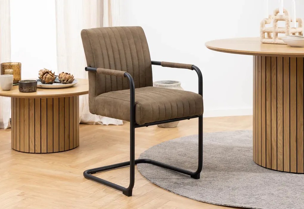 Designová jídelní židle ADELE II hnědá/černá