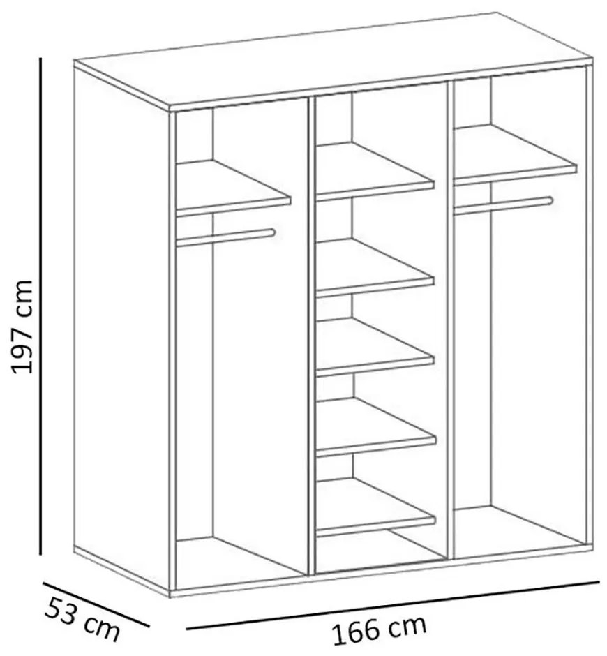 Ložnice MONTANA d | 4 díly | spaní 180x200 cm | lefkas