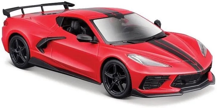 Kovový model maisto 2020 chevrolet corvette stingray coupe, červená