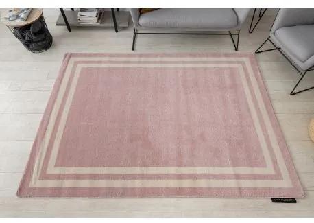 koberec HAMPTON rám růžový velikost 200x290 cm | krásné koberce cz