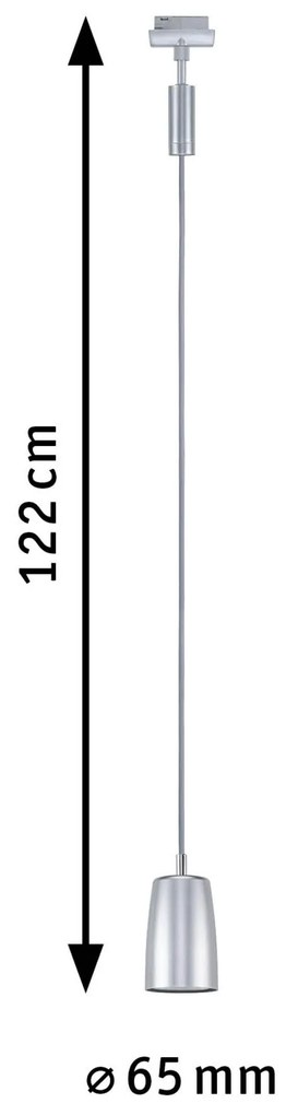 Paulmann 95626 Cover, závěsné svítidla pro Urail system, max. 1x10W GU10, signální bílá/chrom