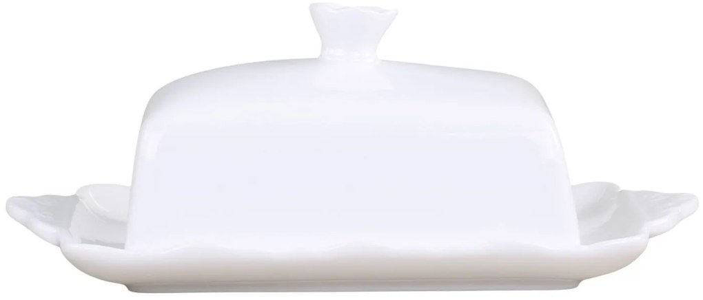 Porcelánová máslenka s krajkou Provence lace - 20*13*8cm
