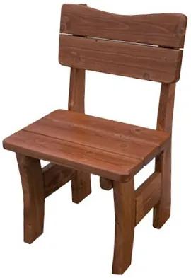 Drewmax MO262 židle - Zahradní židle ze smrkového dřeva, lakovaná 55x55x93cm - Dub lak