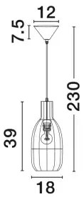 Designový lustr Ona