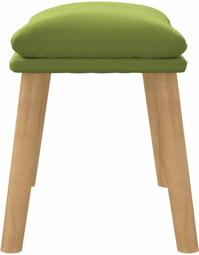 Podnožka světle zelená 45x29,5x35 cm samet 341438