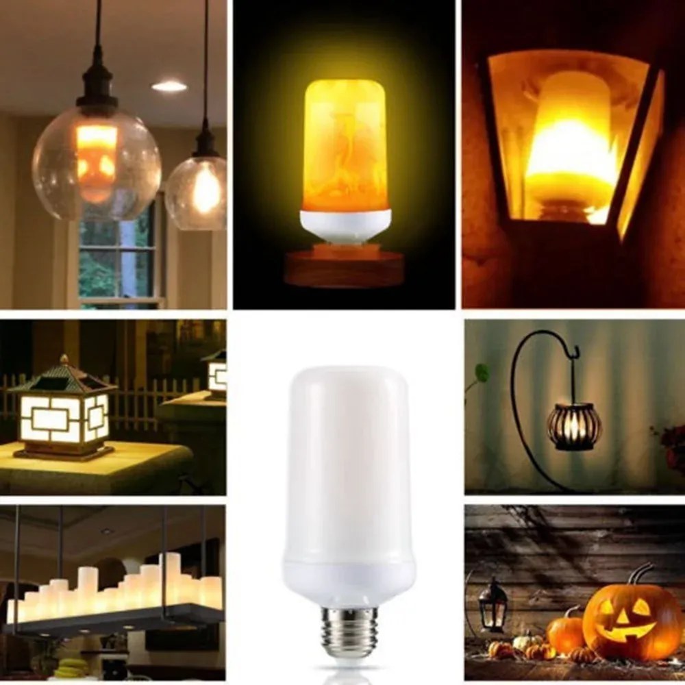 Zaparkorun LED žárovka HYO-2, 5W - imitace plamene - orange
