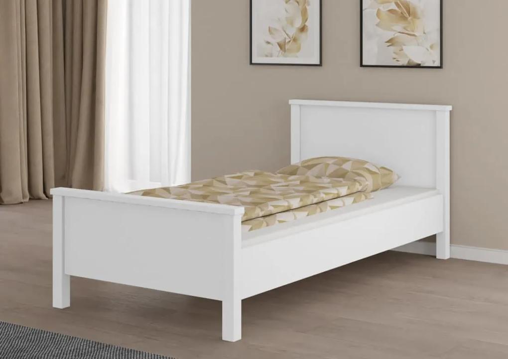 Buková postel Como - jednolůžko   , 90x200 cm