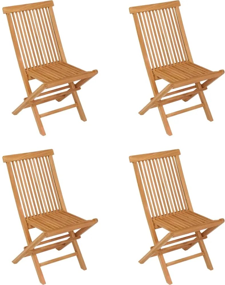 5dílný zahradní jídelní set masivní teakové dřevo 3059601