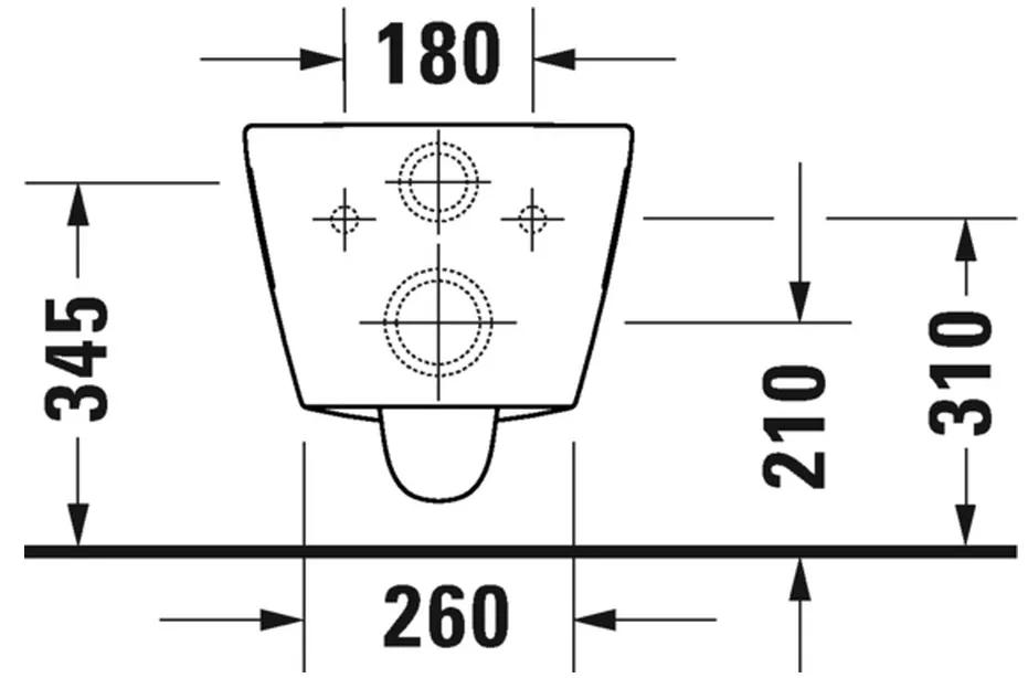 Duravit D-Neo - Závěsné Rimless WC 370x540 mm, bílá 2578090000
