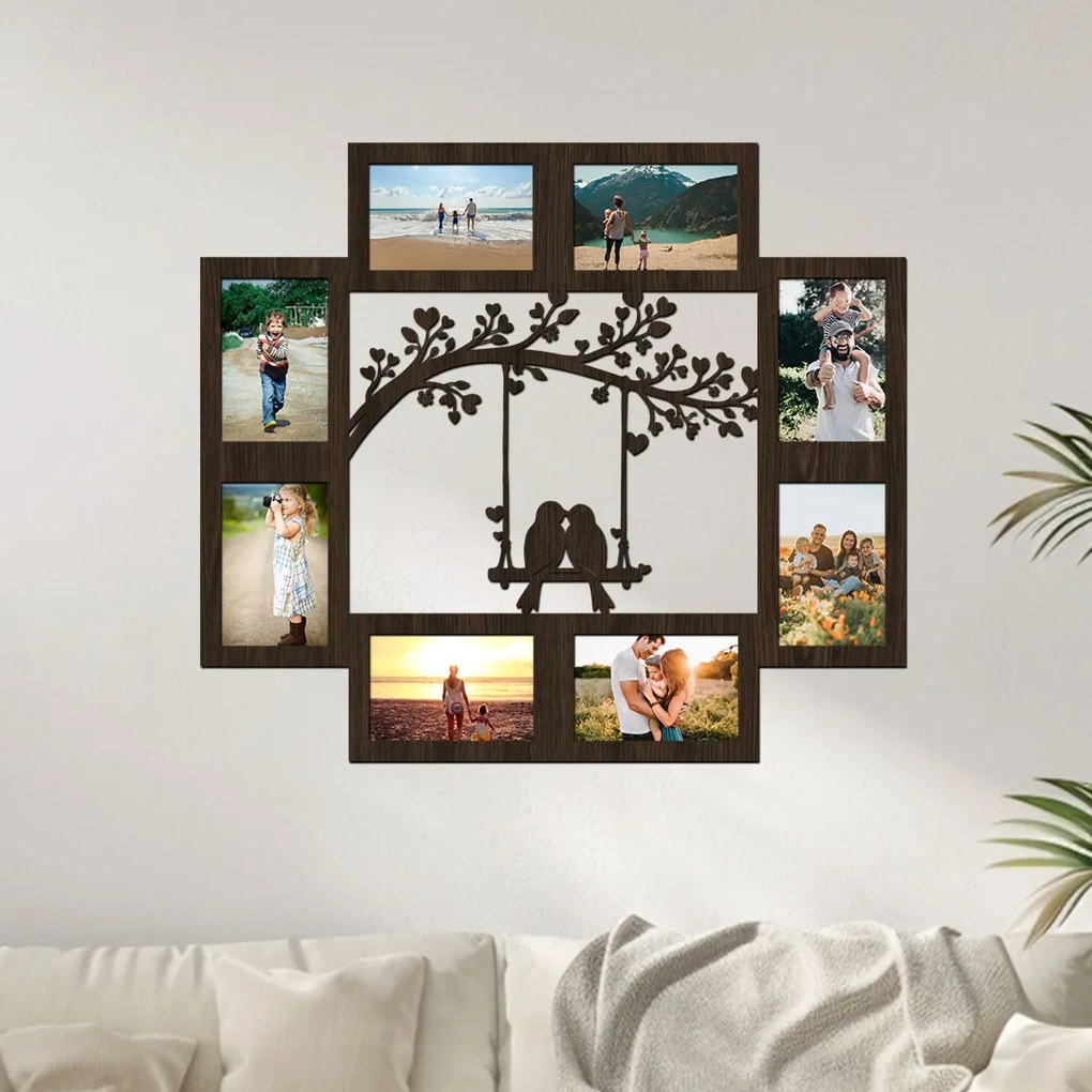 dřevo života Dřevěný Jarní fotorámeček Zvolte barvu dekoru: Wenge, Velikost fotografie: 10x15