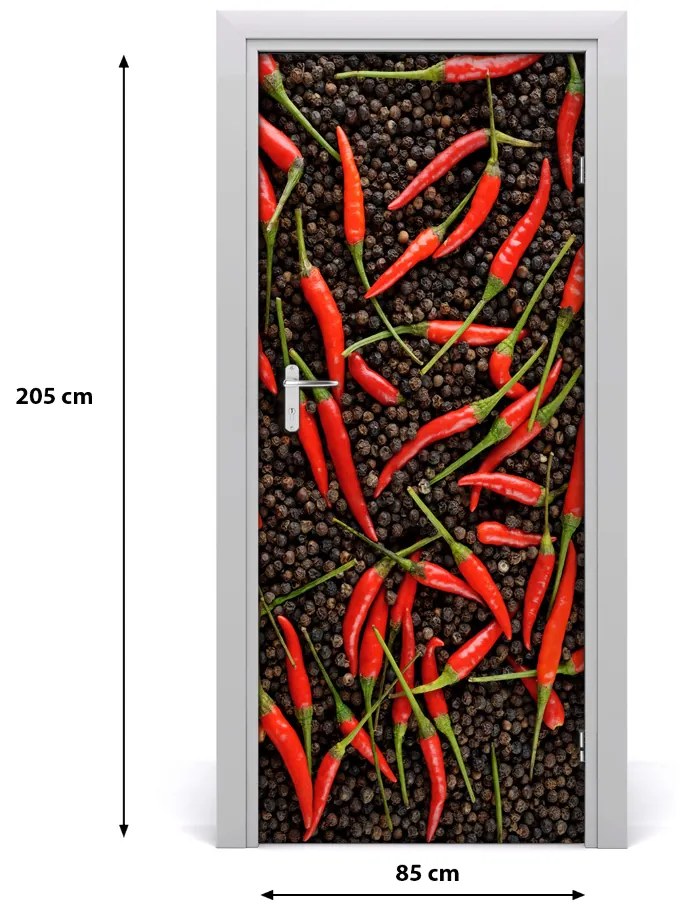 Fototapeta na dveře samolepící chilli 85x205 cm